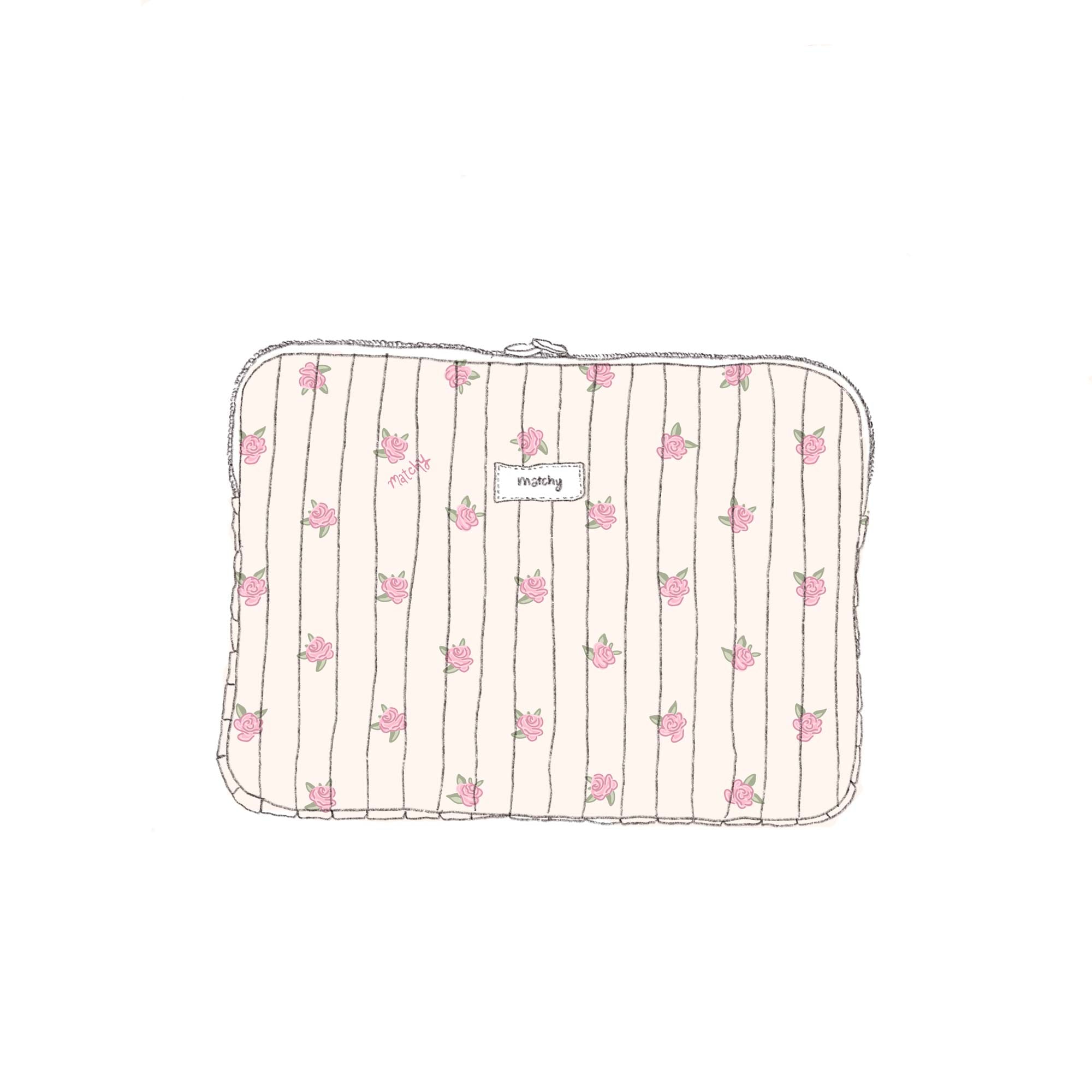 (Made-To-Order) Rose Laptop Sleeve 13–15 inch – Matchy Australia